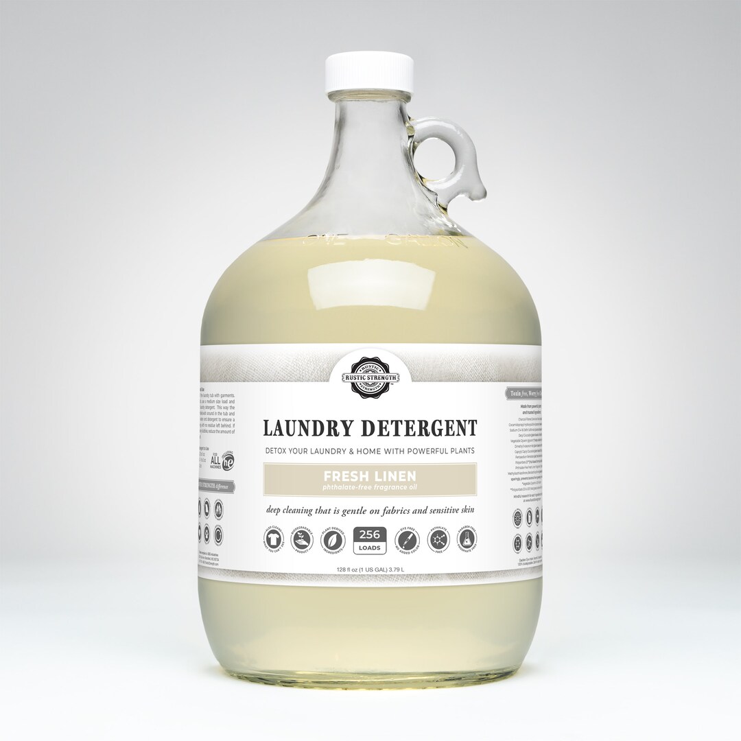 Liquid Laundry Detergent by Rustic Strength | Antique Style Glass ...