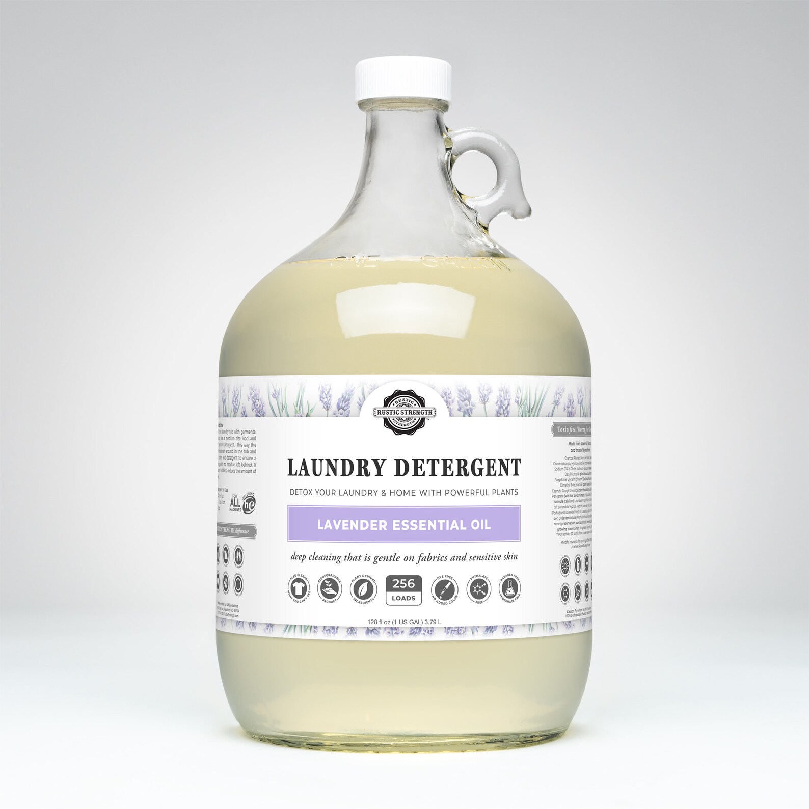 Liquid Laundry Detergent by Rustic Strength | Antique Style Glass ...