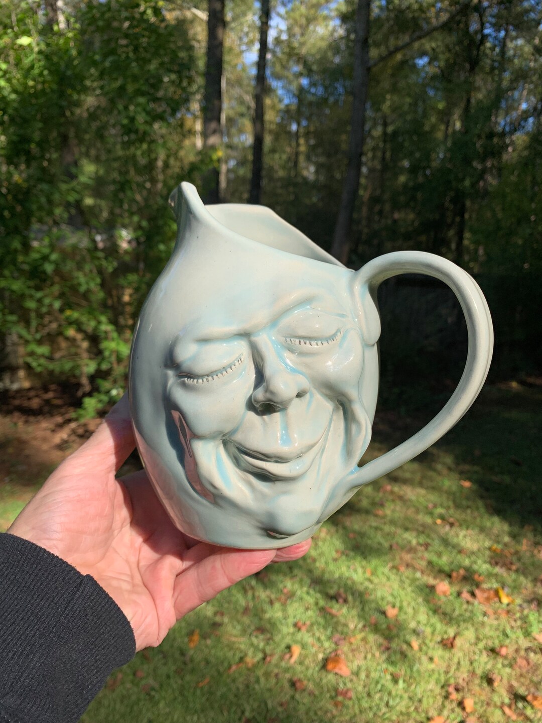 Happy Face Pitcher - Etsy