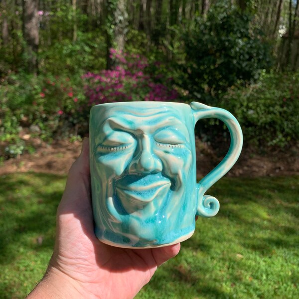 Face Ceramic Mug - Etsy
