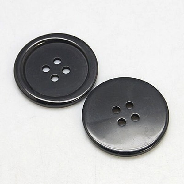 Black Coat Buttons - Etsy