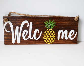 Pineapple sign | Etsy