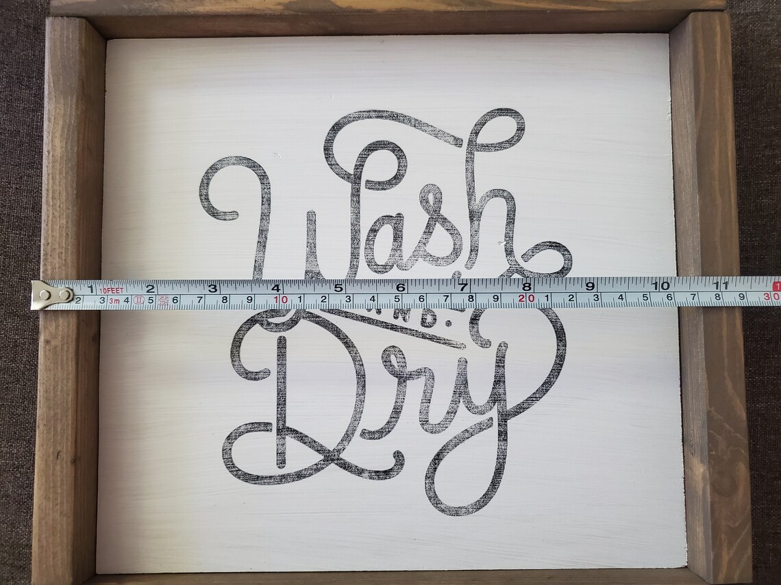 Wash and Dry//wash and Dry Sign//wooden Wash and Dry - Etsy