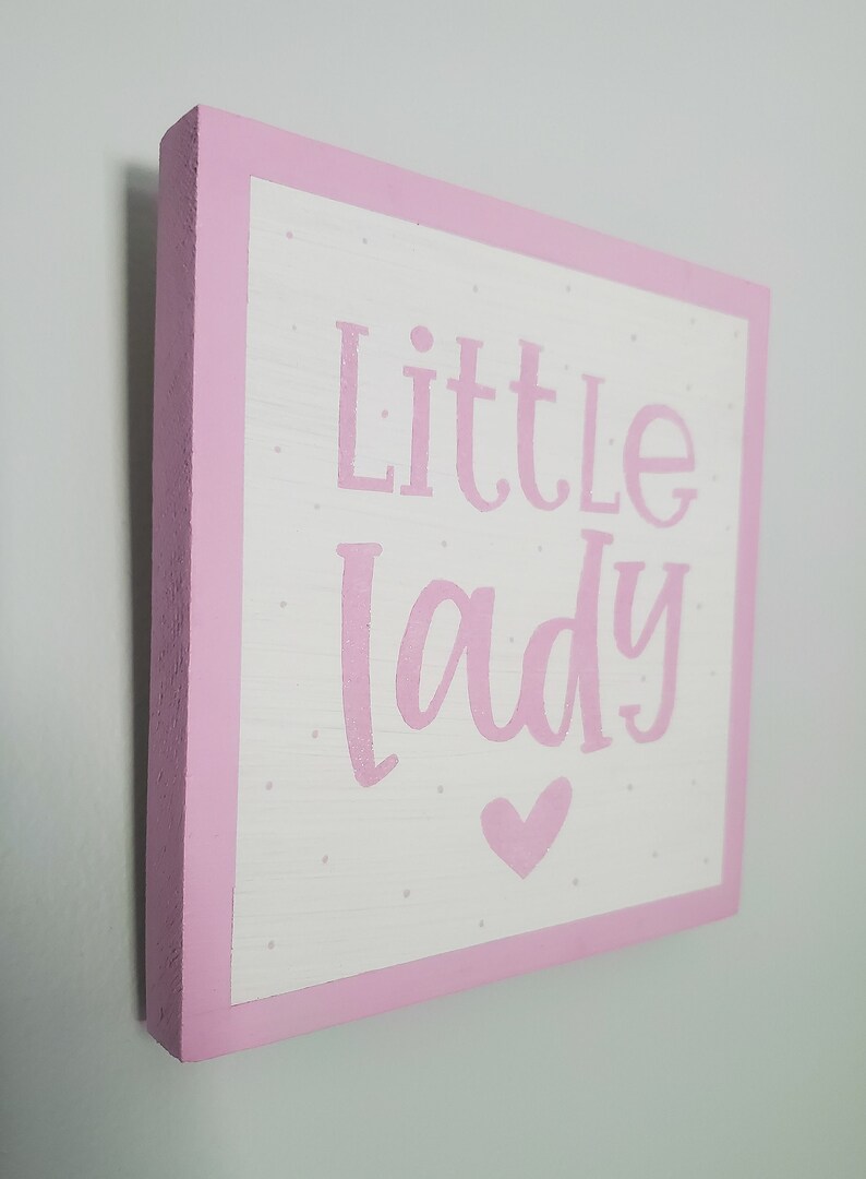 Little Lady//little Lady Sign//nursery Sign//baby Girl Nursery | Etsy