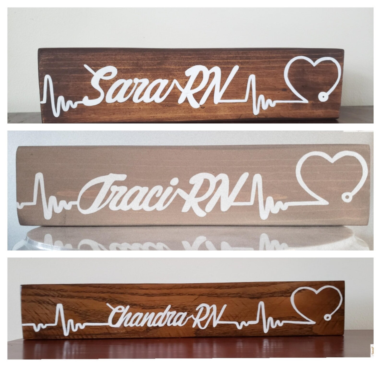 Custom Nurses Sign//wooden Custom Nurses Sign//ekg Nurses - Etsy