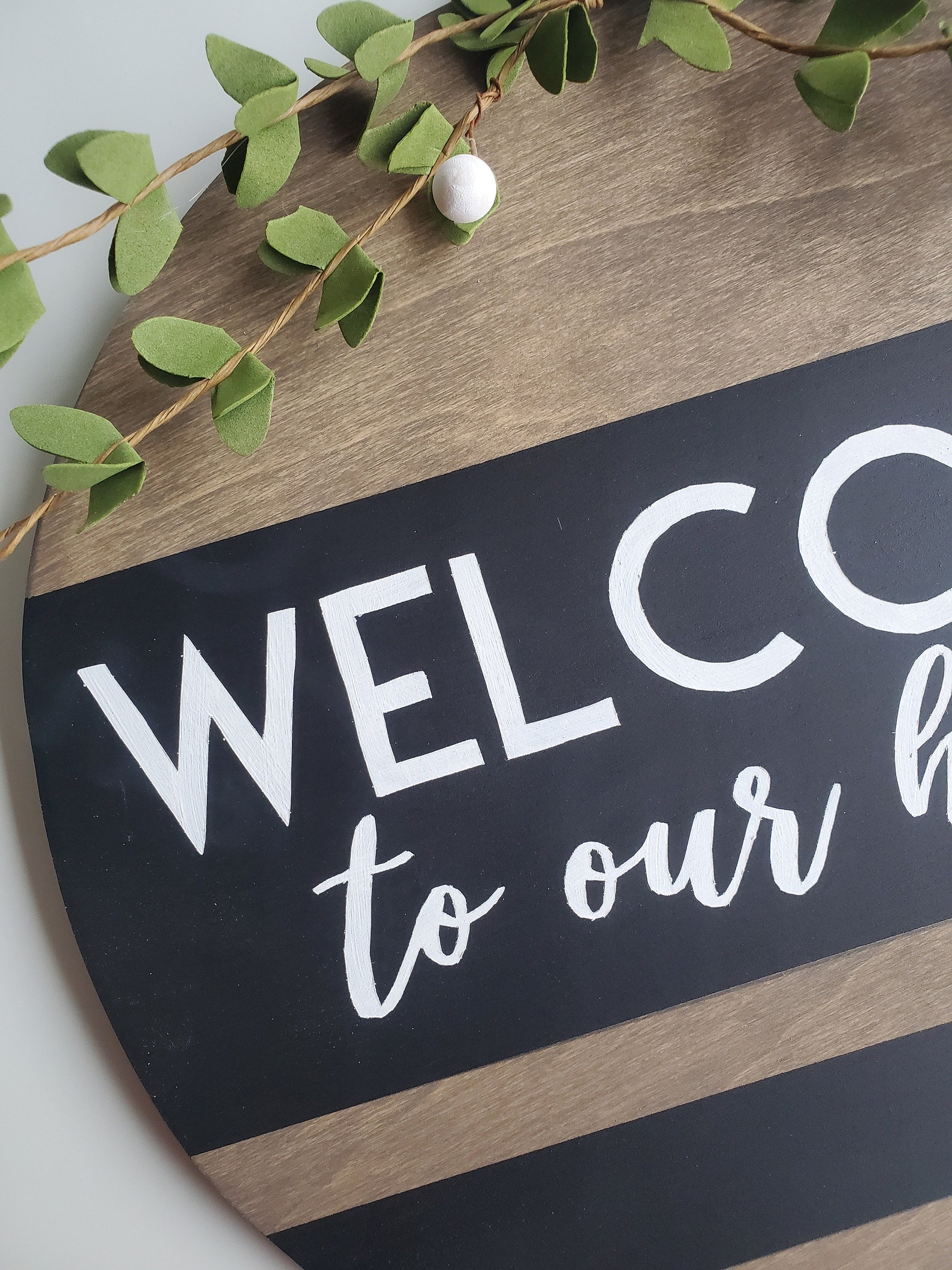 Welcome to Our Home Sign//welcome Sign//circular Welcome to - Etsy