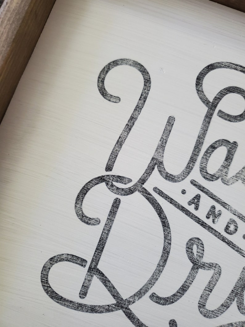 Wash and Dry//wash and Dry Sign//wooden Wash and Dry - Etsy