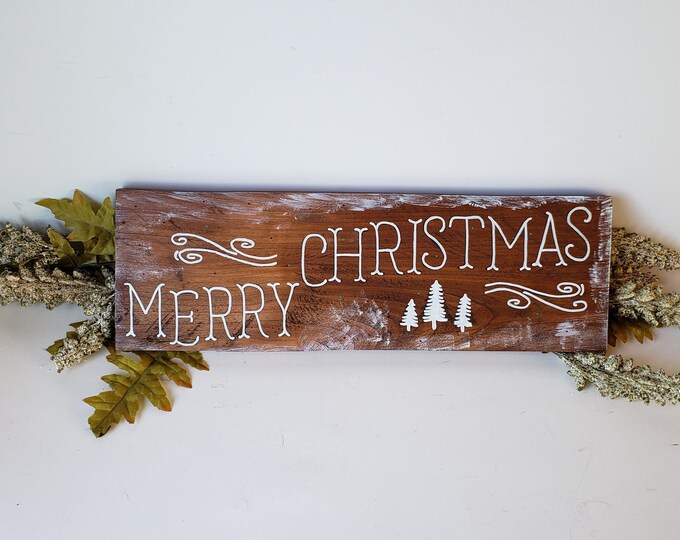 Merry Christmas Sign//wooden Merry Christmas Sign//christmas Decor ...