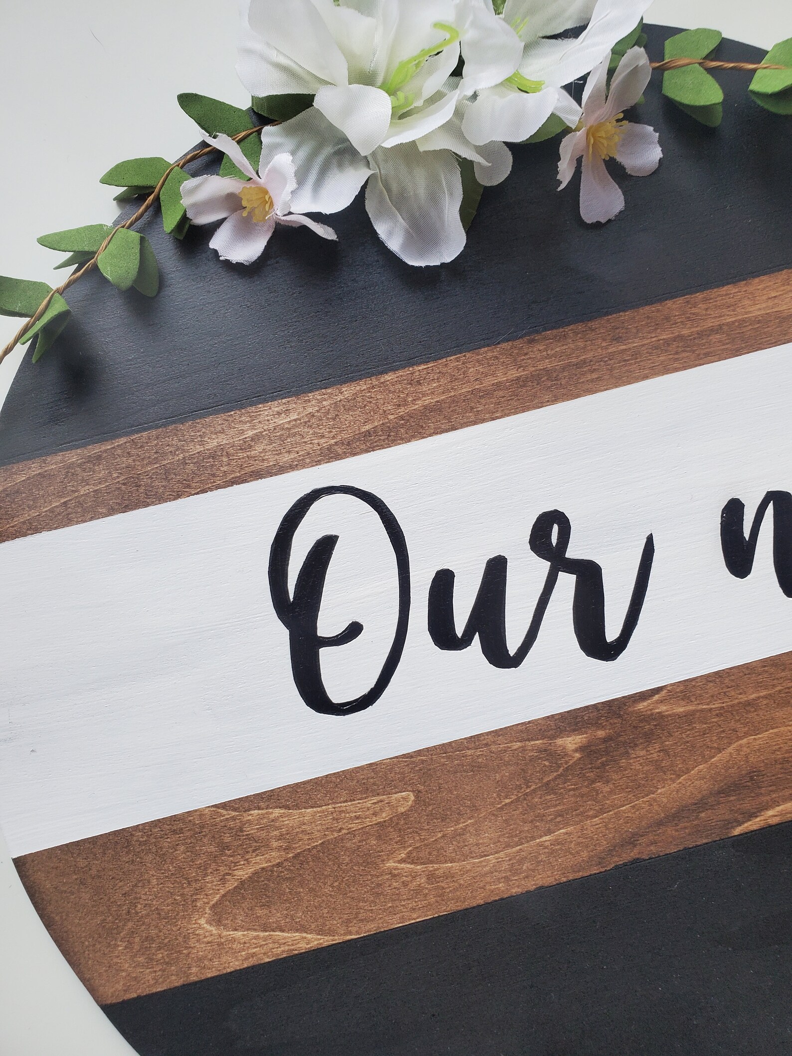 Our Nest Sign//circular Our Nest Sign//wooden Our Nest - Etsy