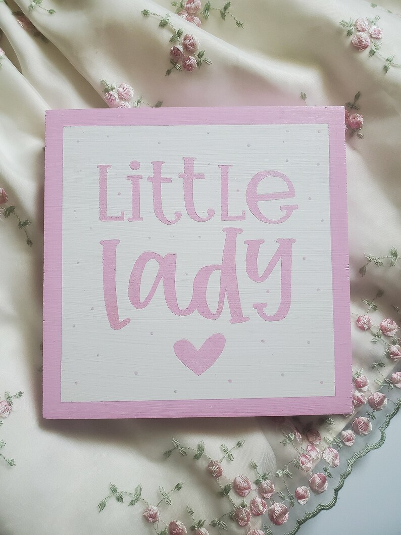 Little Lady//little Lady Sign//nursery Sign//baby Girl Nursery | Etsy