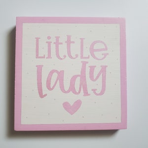 Little Lady//little Lady Sign//nursery Sign//baby Girl Nursery | Etsy