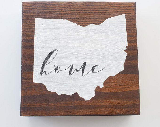 Ohio Home Sign//ohio Home//ohio//home//state Home Sign//ohio Sign - Etsy