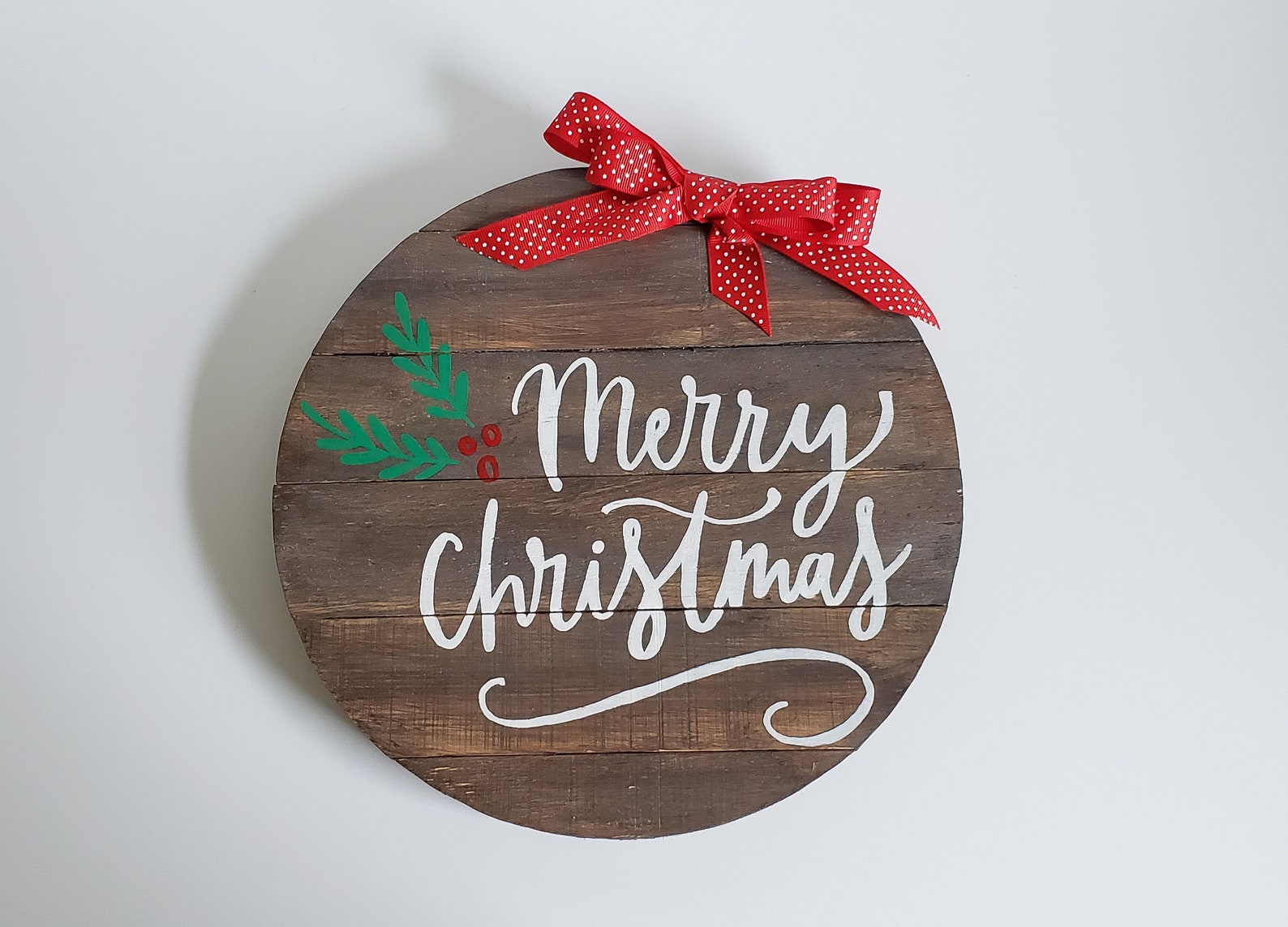 Merry Christmas//circle Merry Christmas//merry Christmas - Etsy