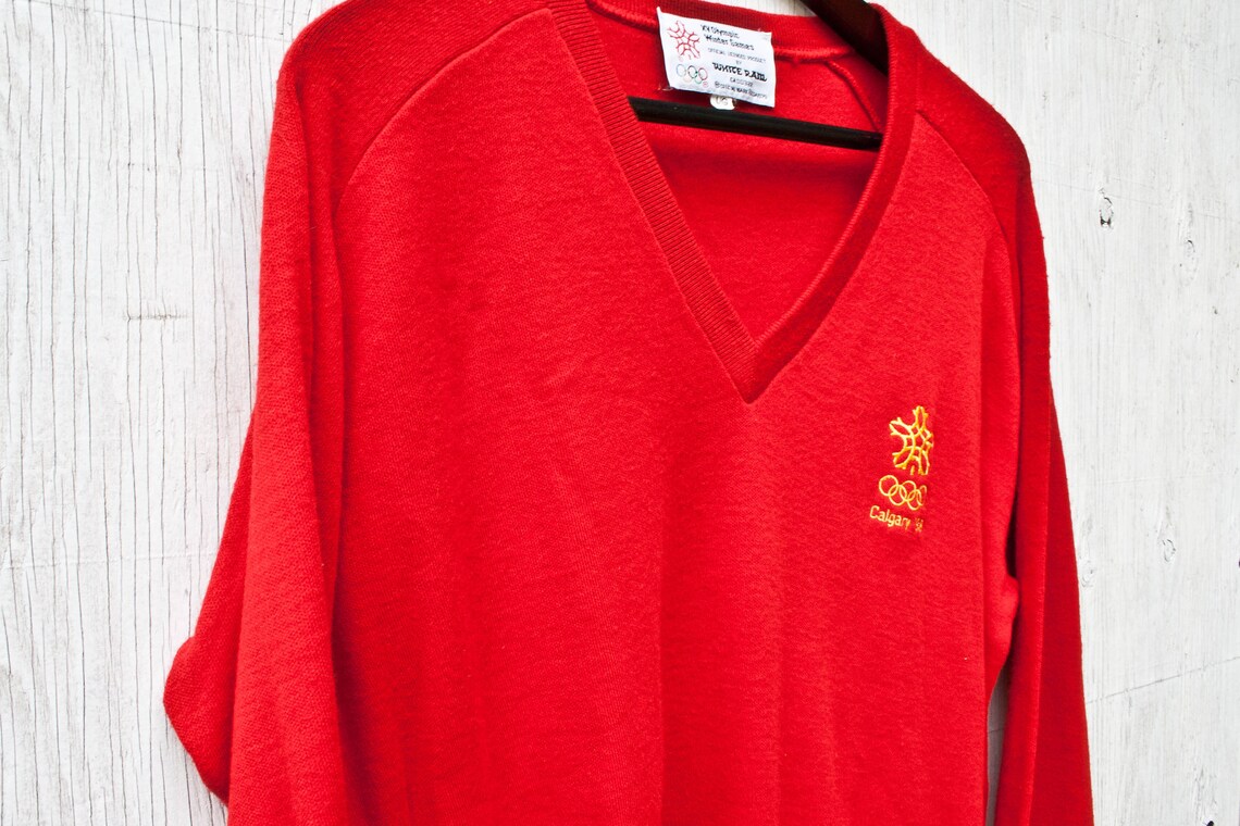 1988 Olympic Sweater Large '88 Team Sweater Vtg XV | Etsy