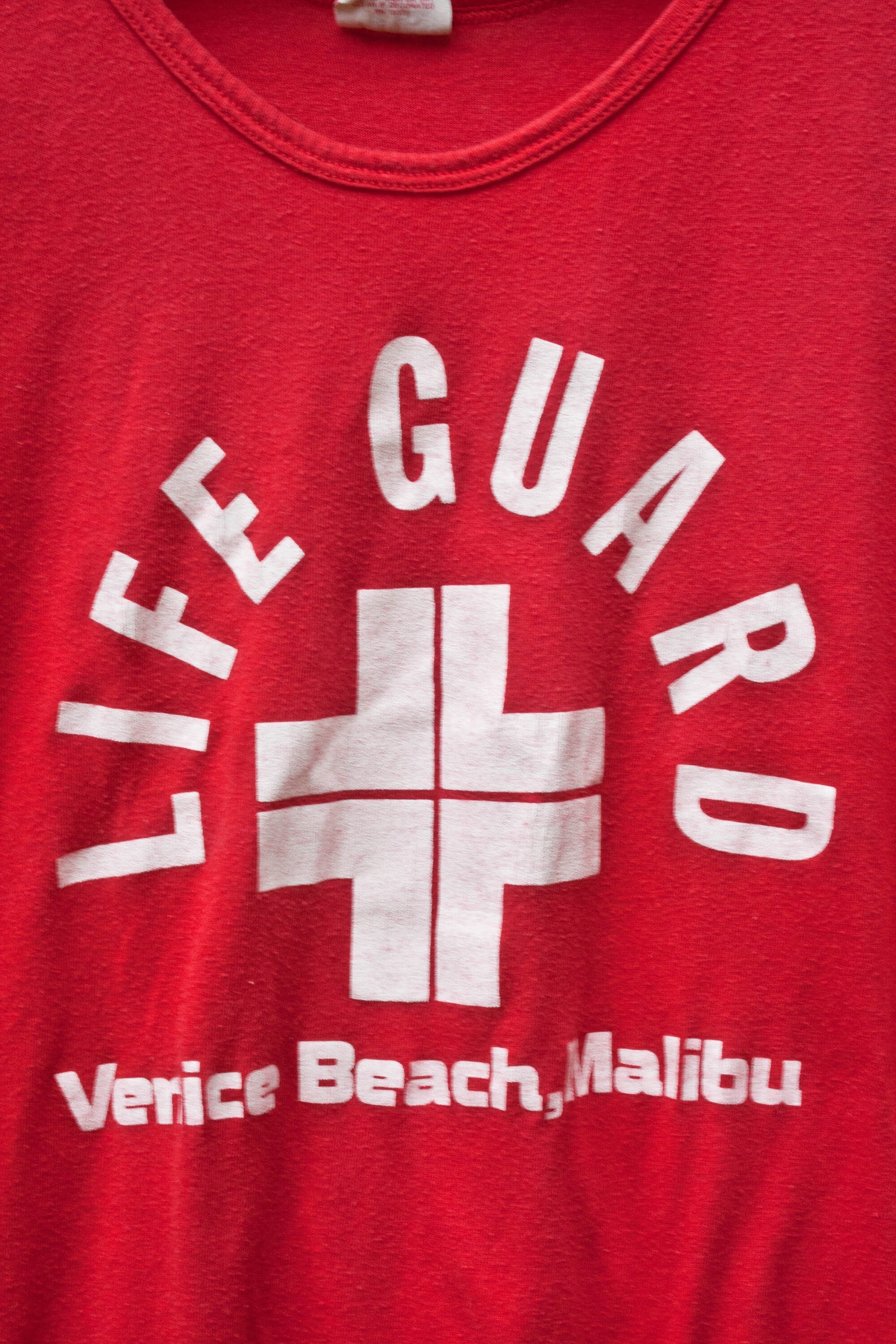 Vtg Malibu Lifeguard Tank - Large XL - Graphic Tank Top - Summer Tank ...