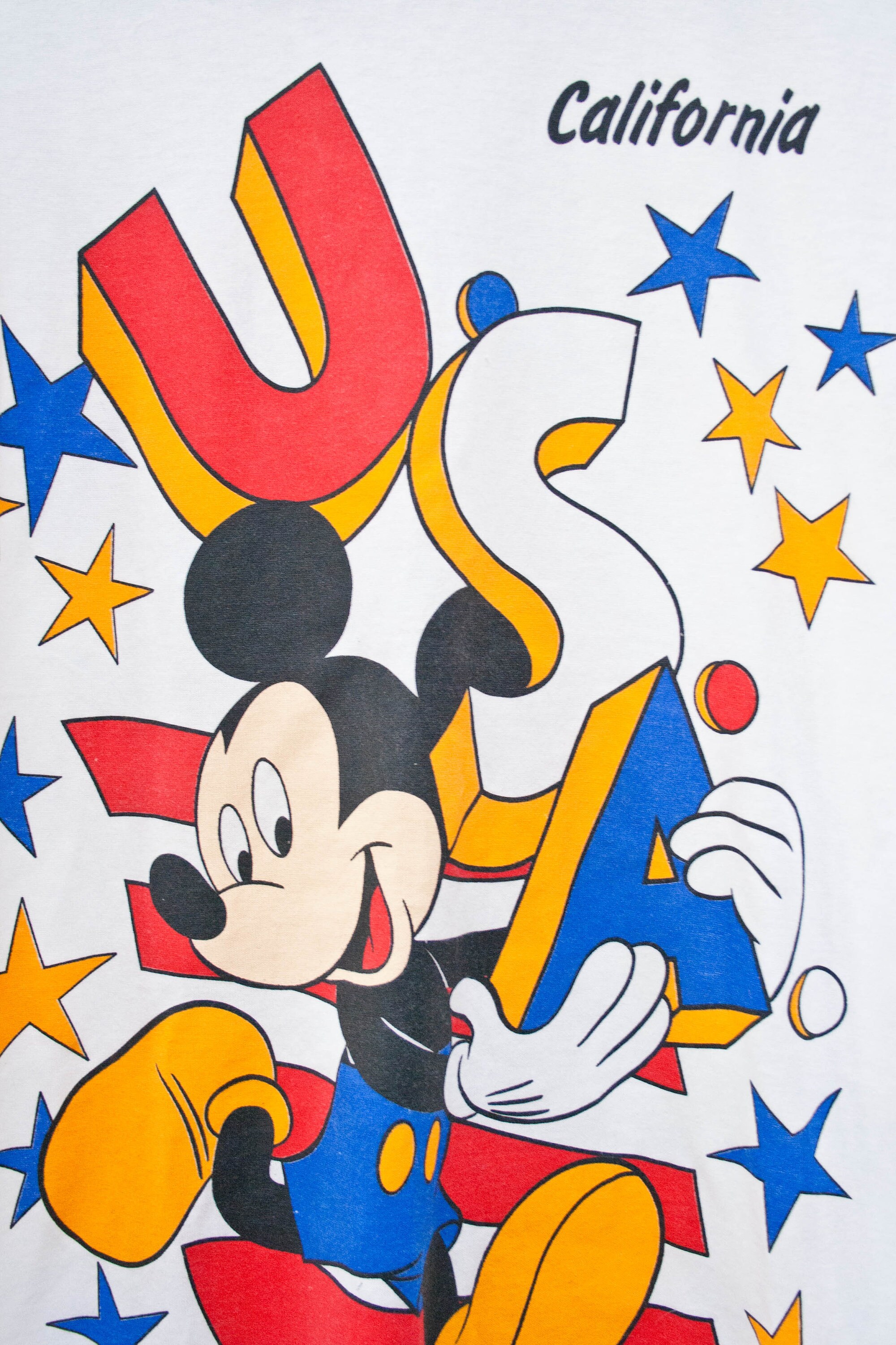 Vtg Mickey Mouse Stars and Stripes Tshirt Small Vintage - Etsy