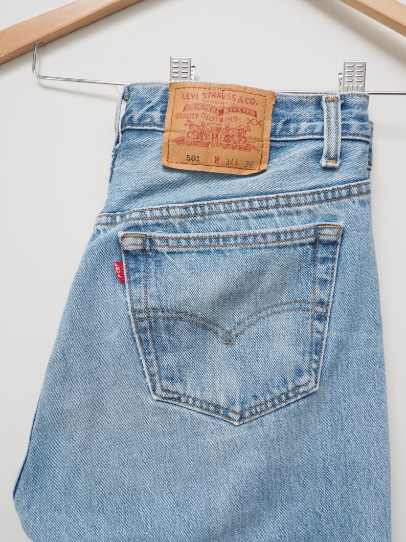 Blue Levis 501 - Tag Sz W34 L36 - 90s Levi Strauss Red Tab Denim ...