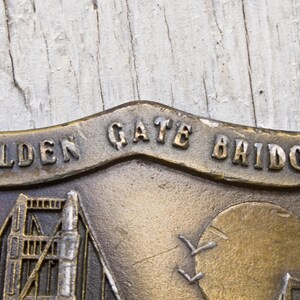 70s Golden Gate Bridge Belt Buckle Vintage San Francisco Belt Buckle ...