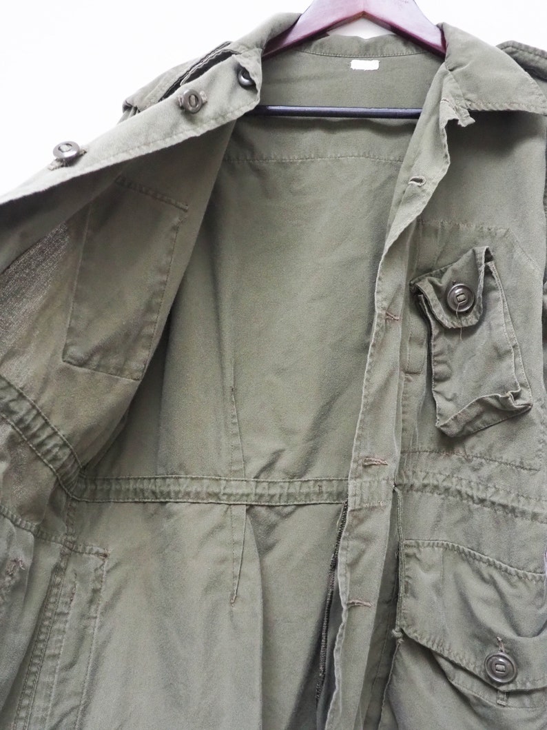 90s Olive Green Lightweight Military Jacket - Green Army Coat ...