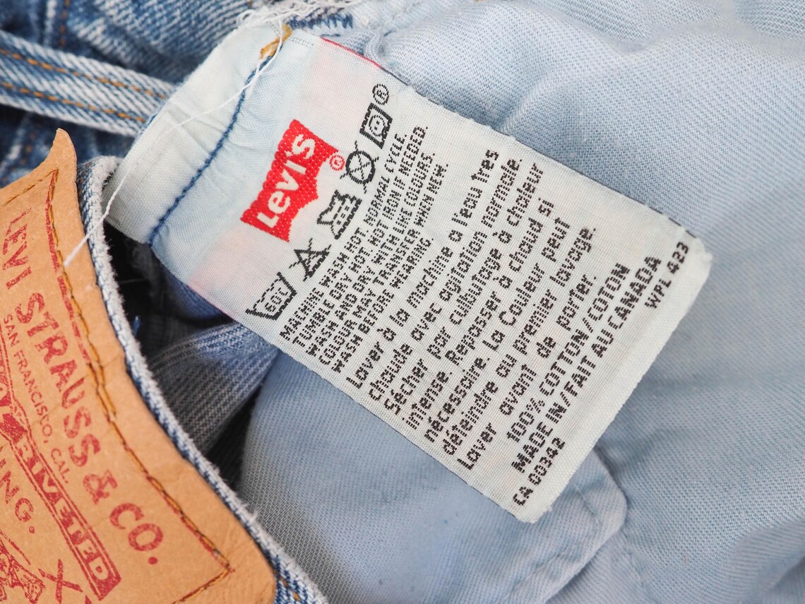Blue Levis 501 - Tag Sz W34 L36 - 90s Levi Strauss Red Tab Denim ...
