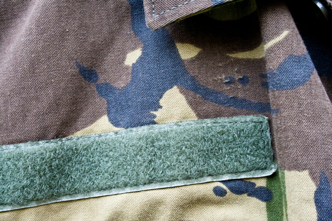90s Camo French Military Jacket - France Flag Patch Vintage Camoflauge ...