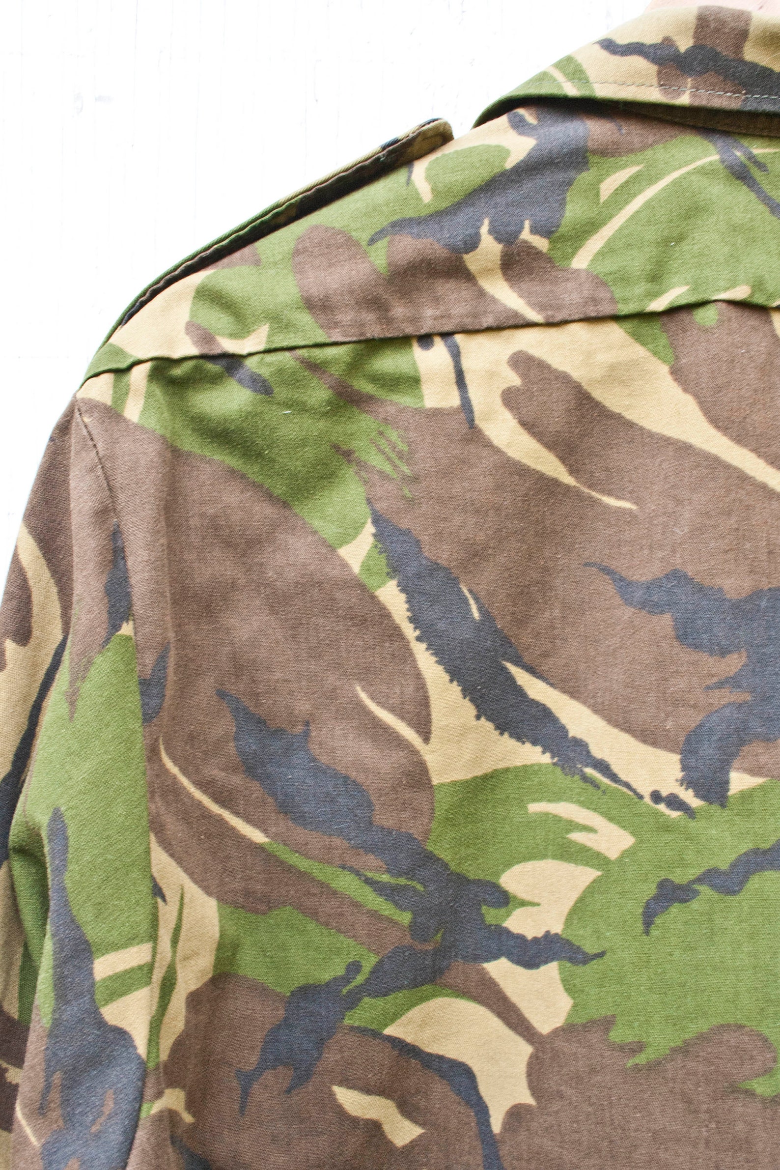 90s Camo French Military Jacket - France Flag Patch Vintage Camoflauge ...
