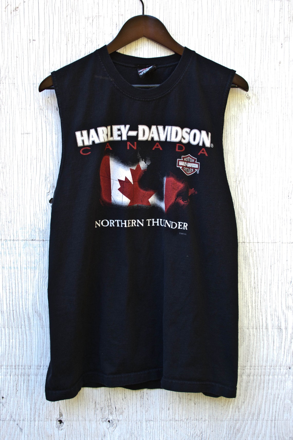 Harley Davidson Canada Tank Top - Large - Northern Thunder - Graphic ...
