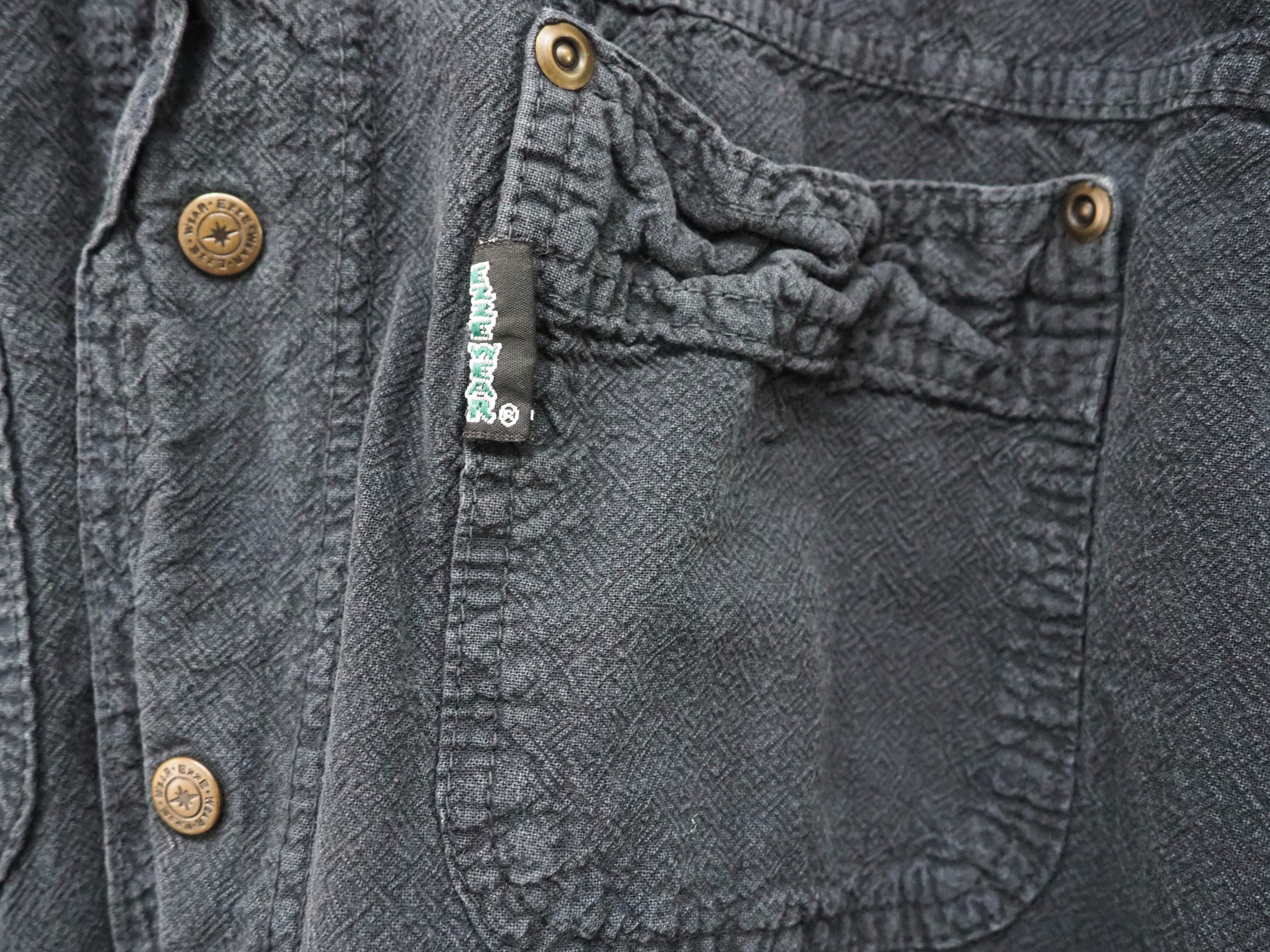 90s Ezze Wear Button up Shirt - Medium - 80s Honey-komb Pullover ...