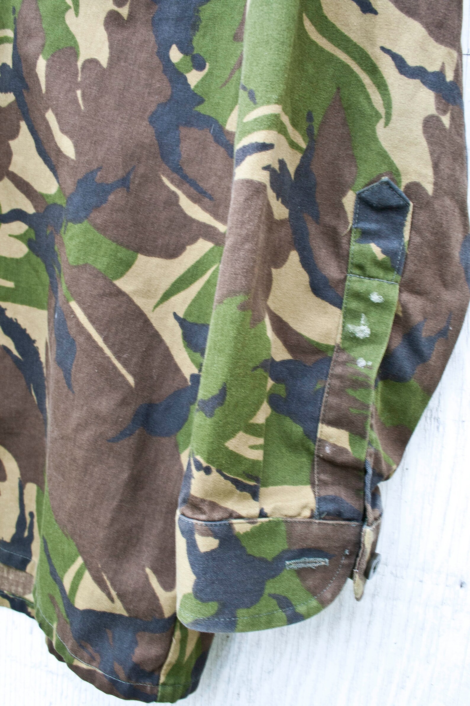 90s Camo French Military Jacket - France Flag Patch Vintage Camoflauge ...