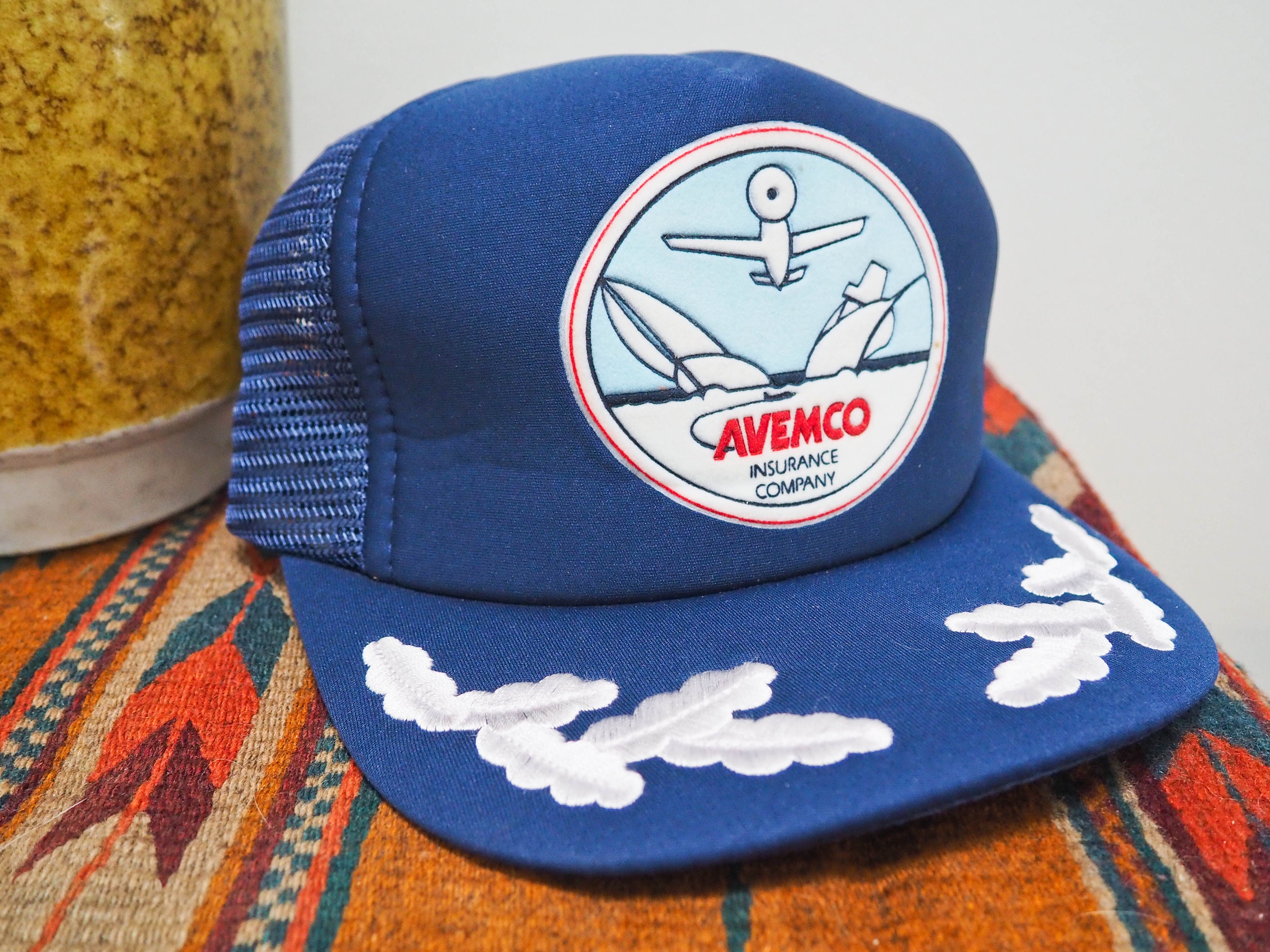 80s Avemco Insurance Logo Hat - Vintage Snap Back Hat - VTG Snap Back ...