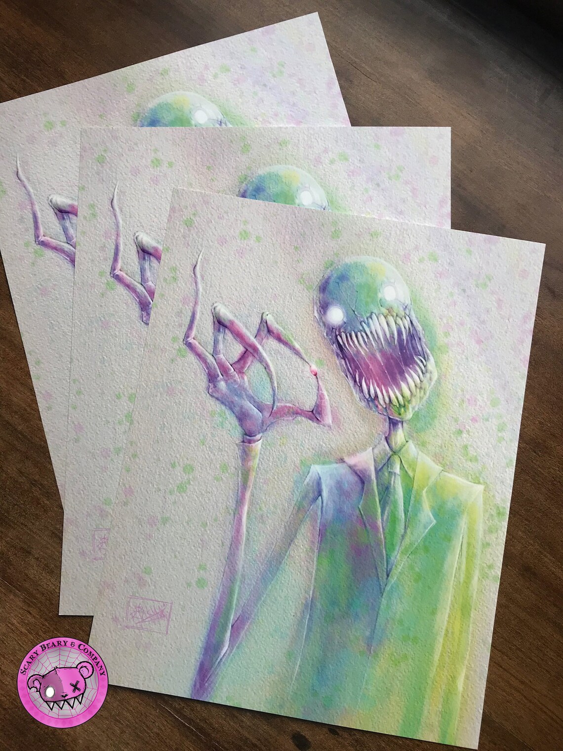 Sandman Neon Demon Demon Art Monster Art Art Print - Etsy