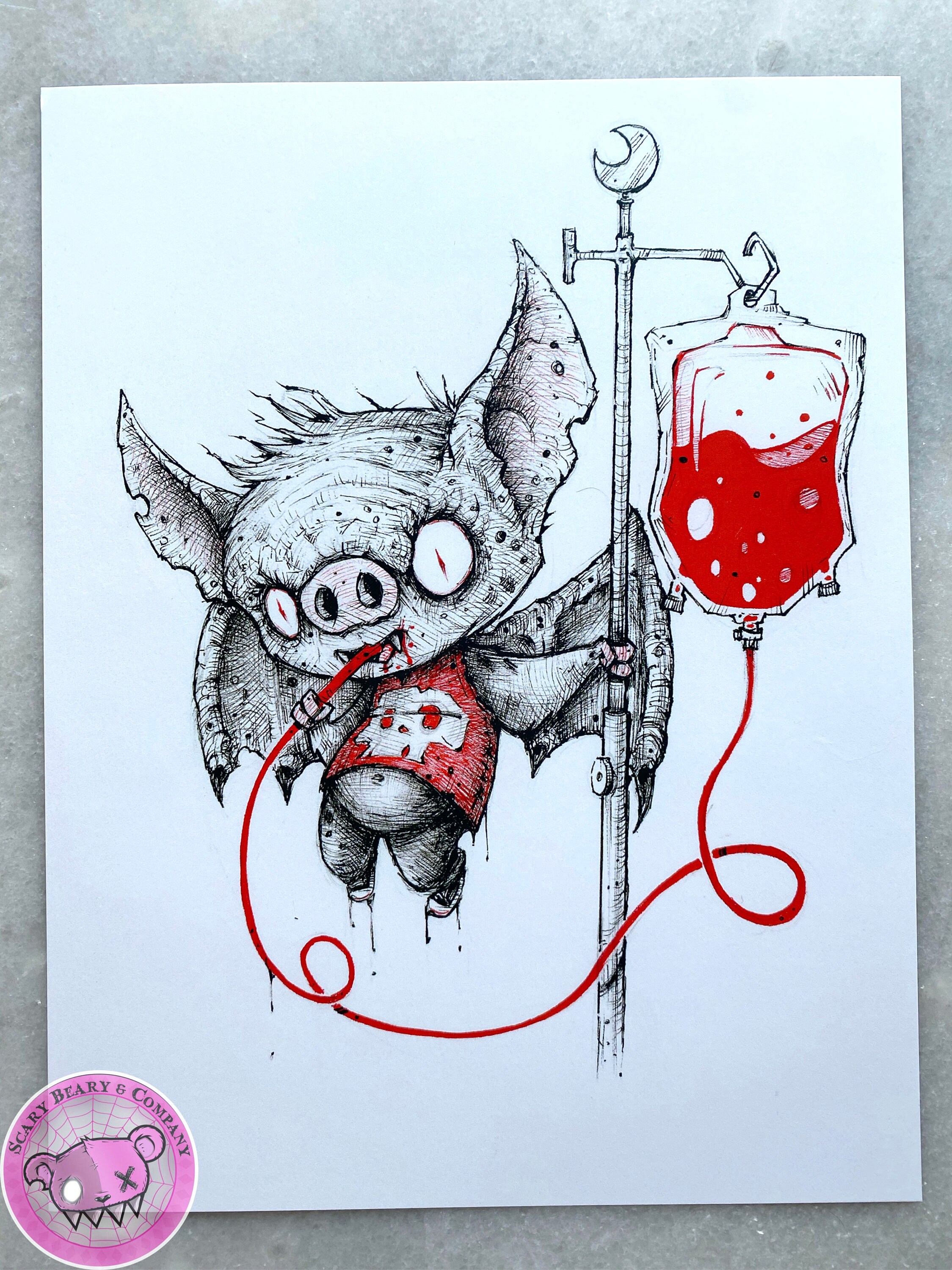 Cute Vampire Bat Drawings