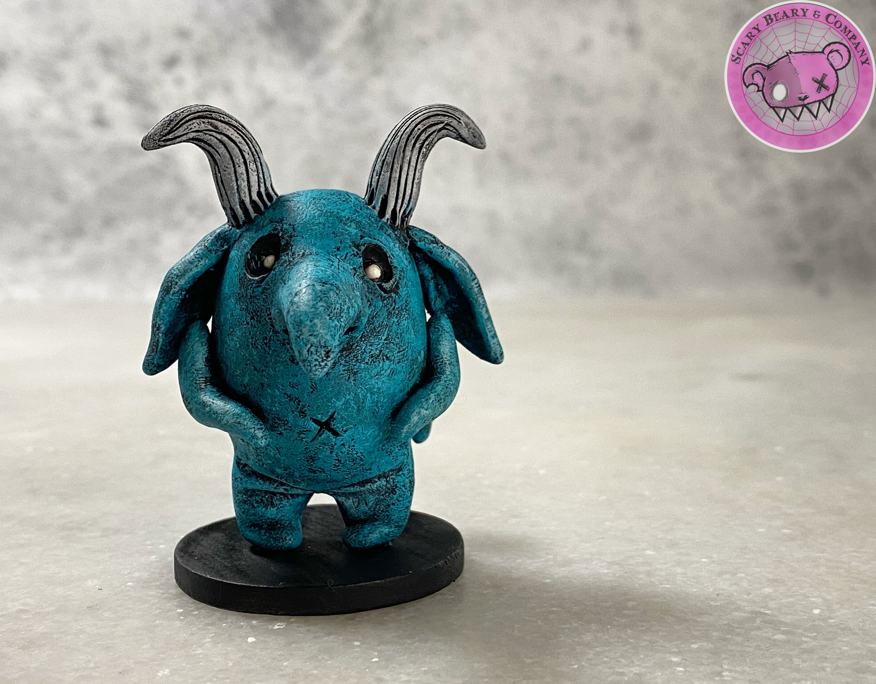Little Blue Goblin Figure Designer Toy Hand Sculpted - Etsy
