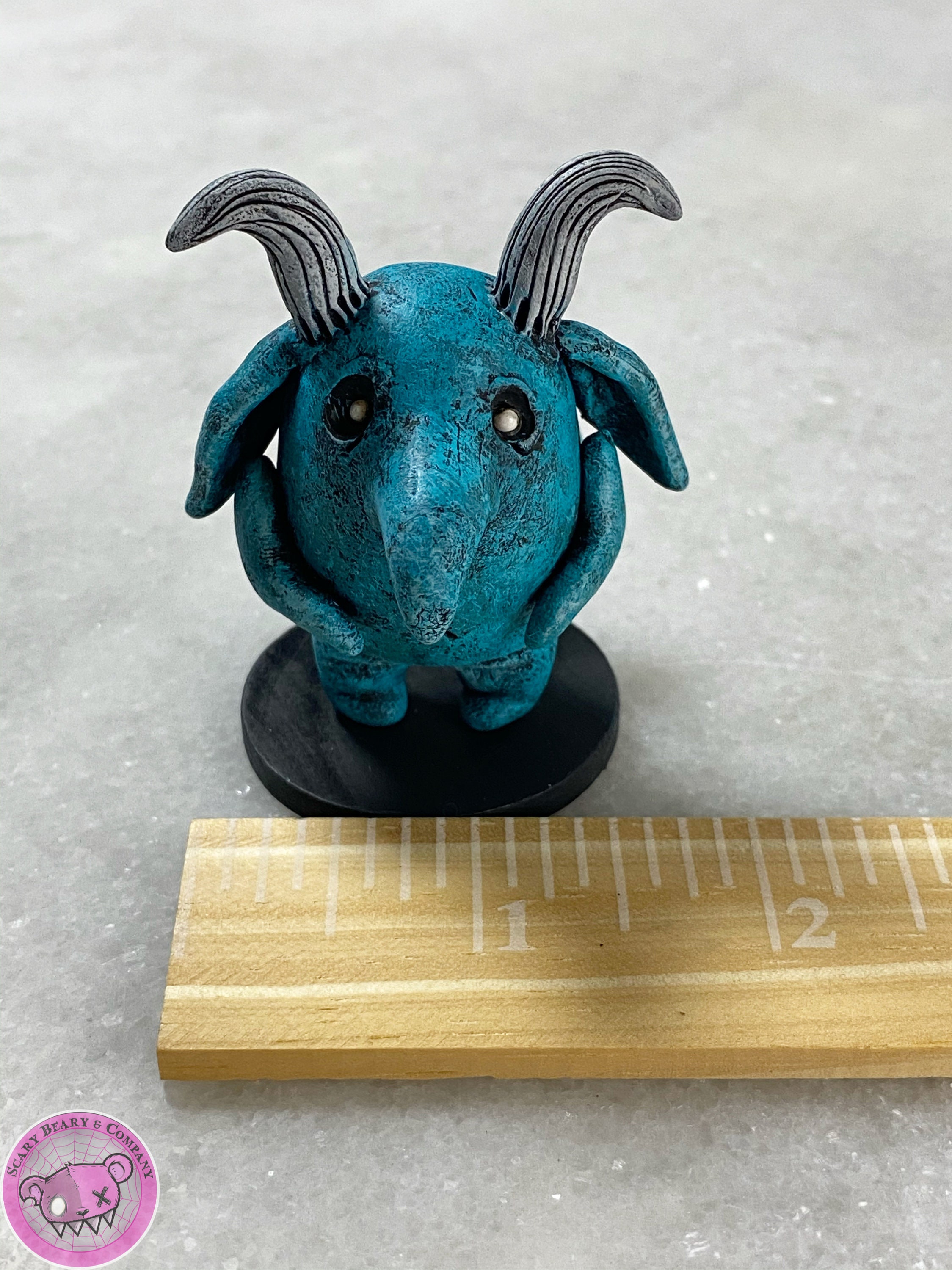 Little Blue Goblin Figure Designer Toy Hand Sculpted - Etsy