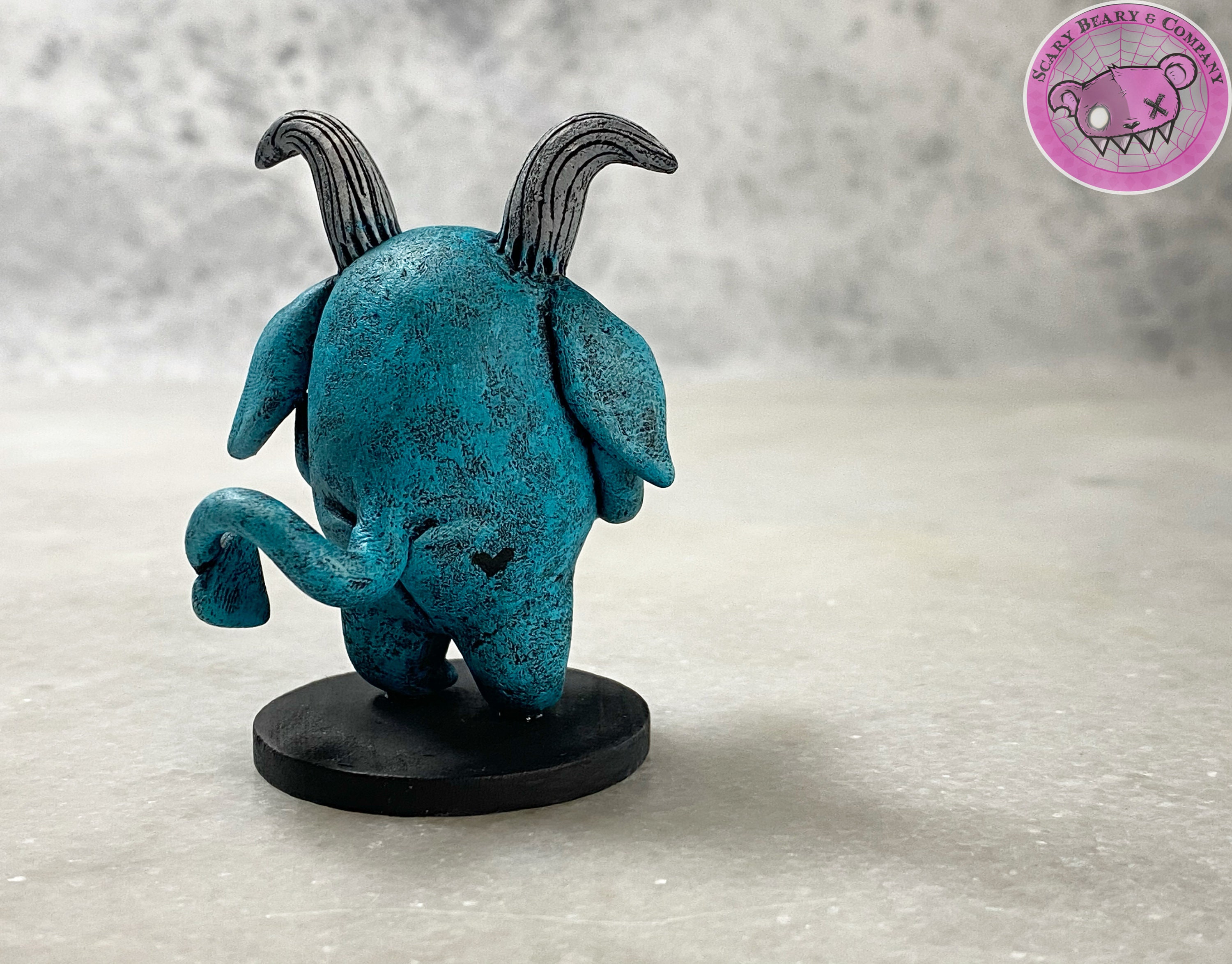 Little Blue Goblin Figure Designer Toy Hand Sculpted - Etsy