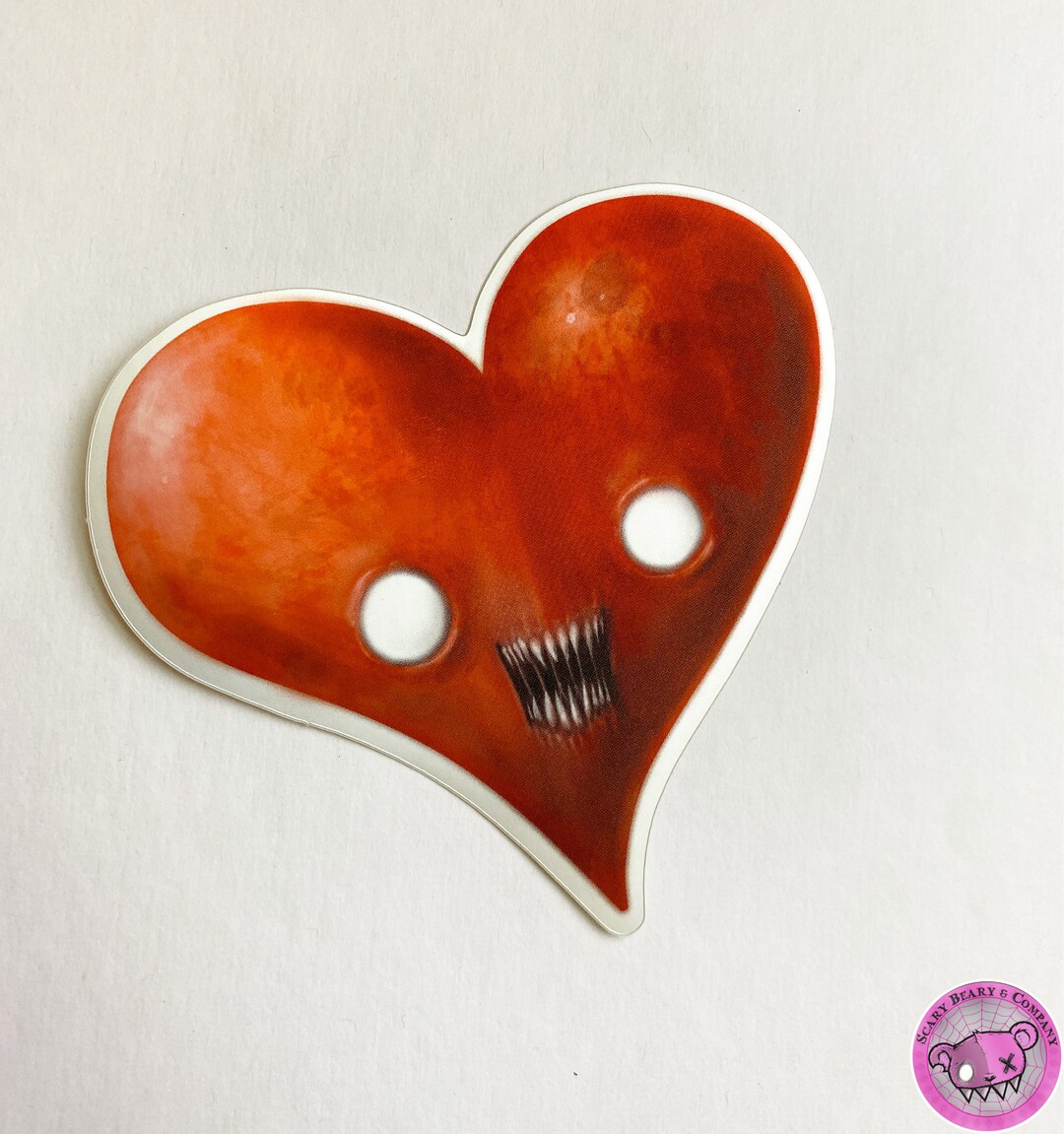 Love Bites Nightmare Heart Vinyl Sticker - Etsy