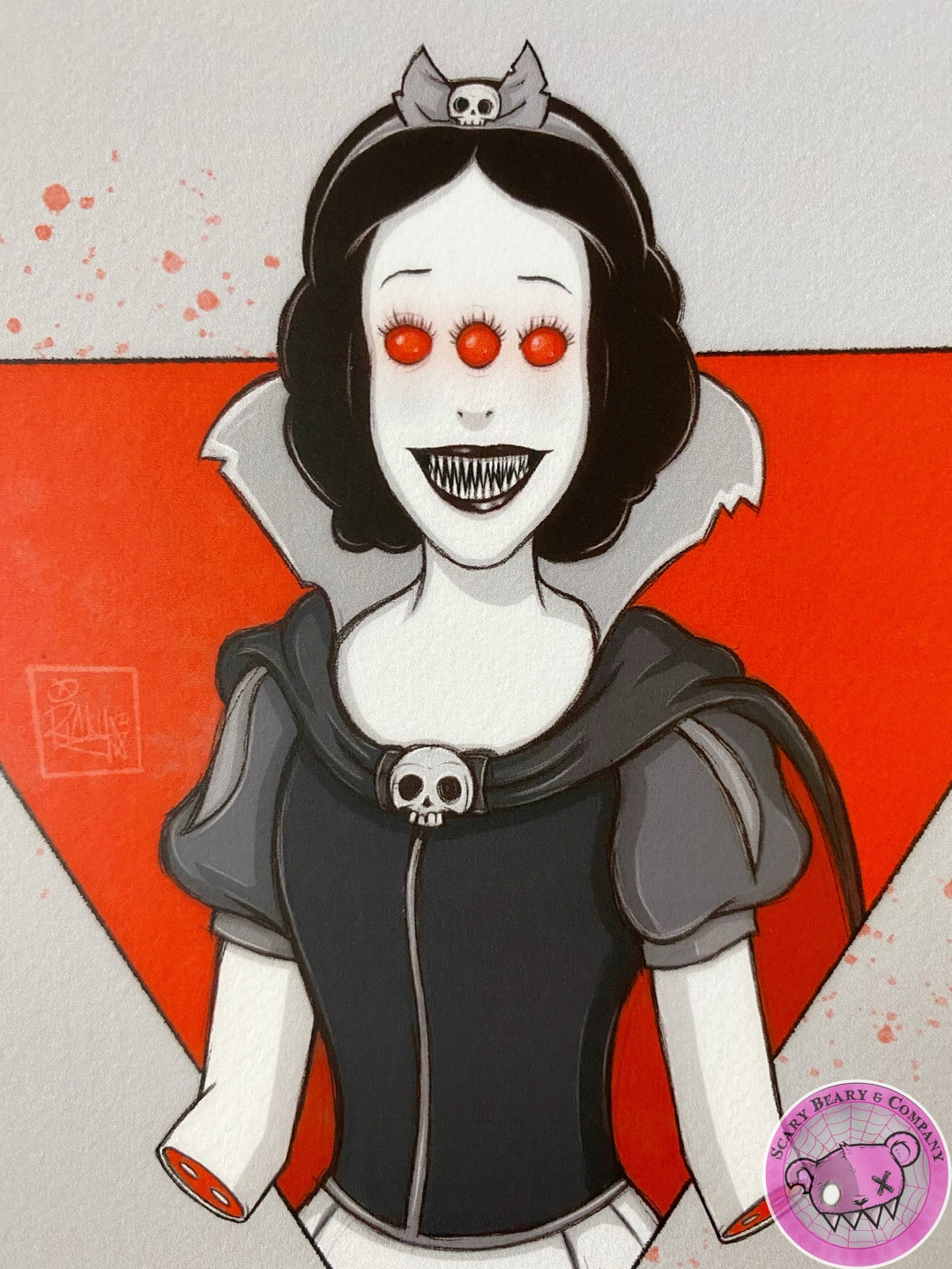 Creepy Princess Art Print - Etsy