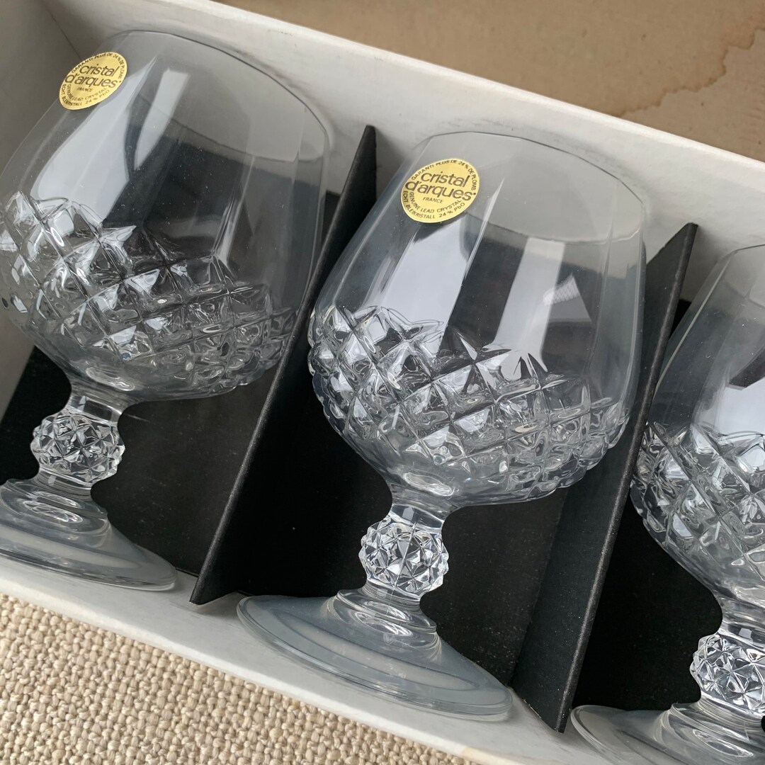 Longchamp Genuine Crystal Stemware Set Bourbon Wine Liquor Drinkware ...
