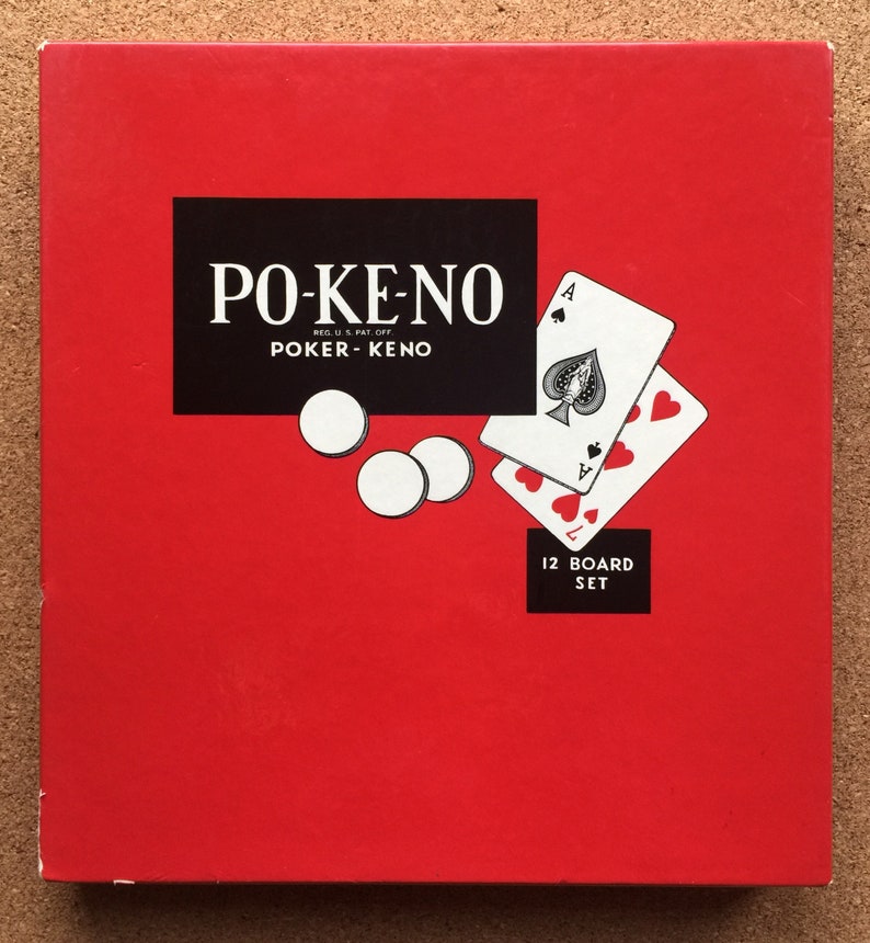 Pokeno Card Game Set Bingo Cards and Poker Chips - Etsy