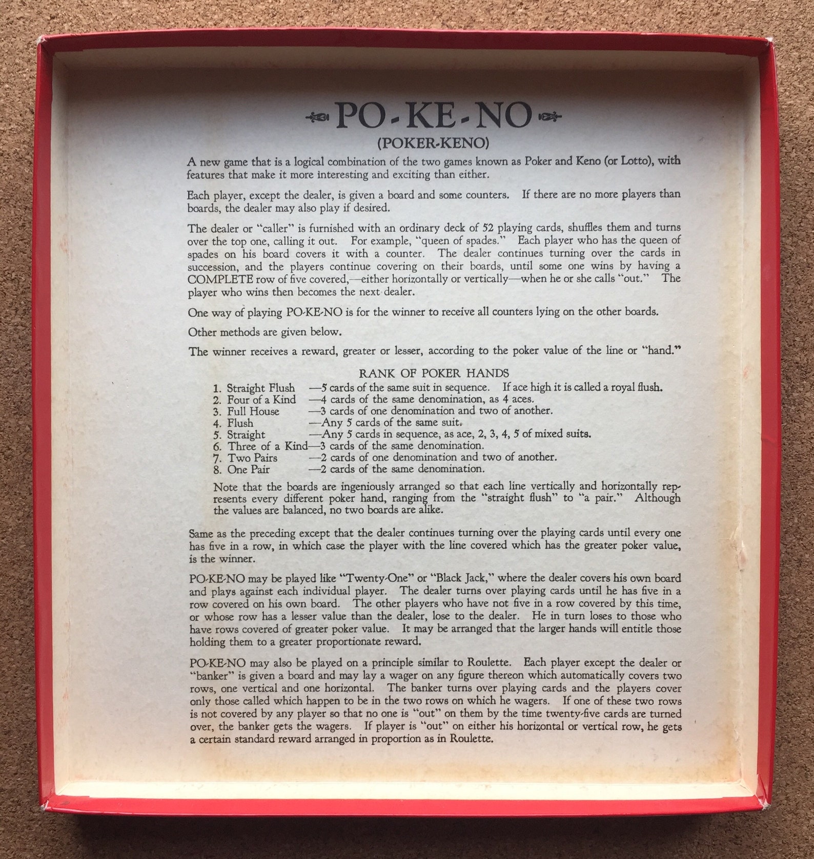 Pokeno Card Game Set Bingo Cards and Poker Chips - Etsy