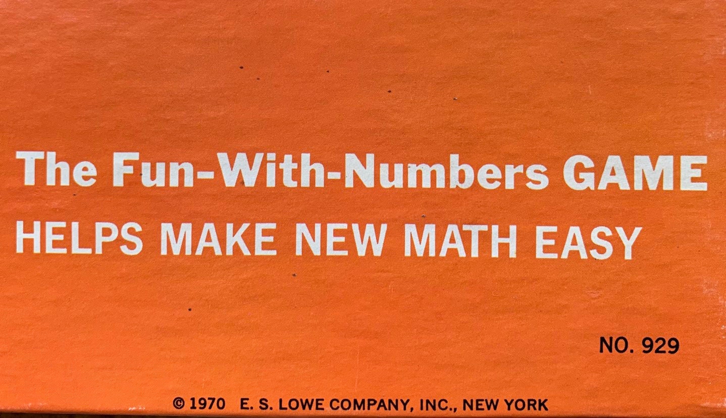 1970 Heads Up Math Game NOS