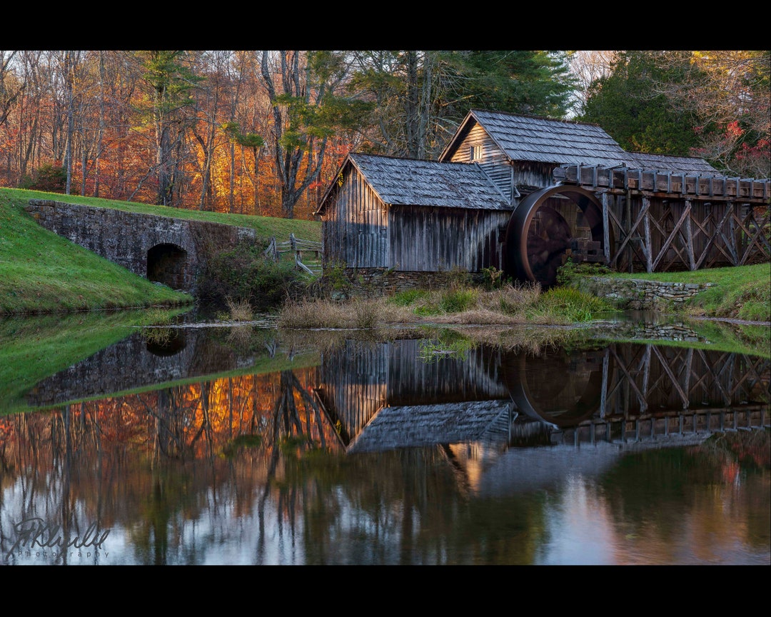 Mabry Grist Mill, Landscape Photo, Large Wall Art Prints, Building Art, Mill, Virginia ...