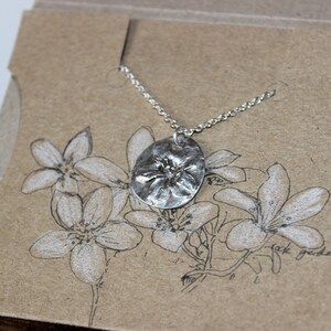 Silver Flower Pendant - Nature Jewellery - Real Flower Turned Into a ...