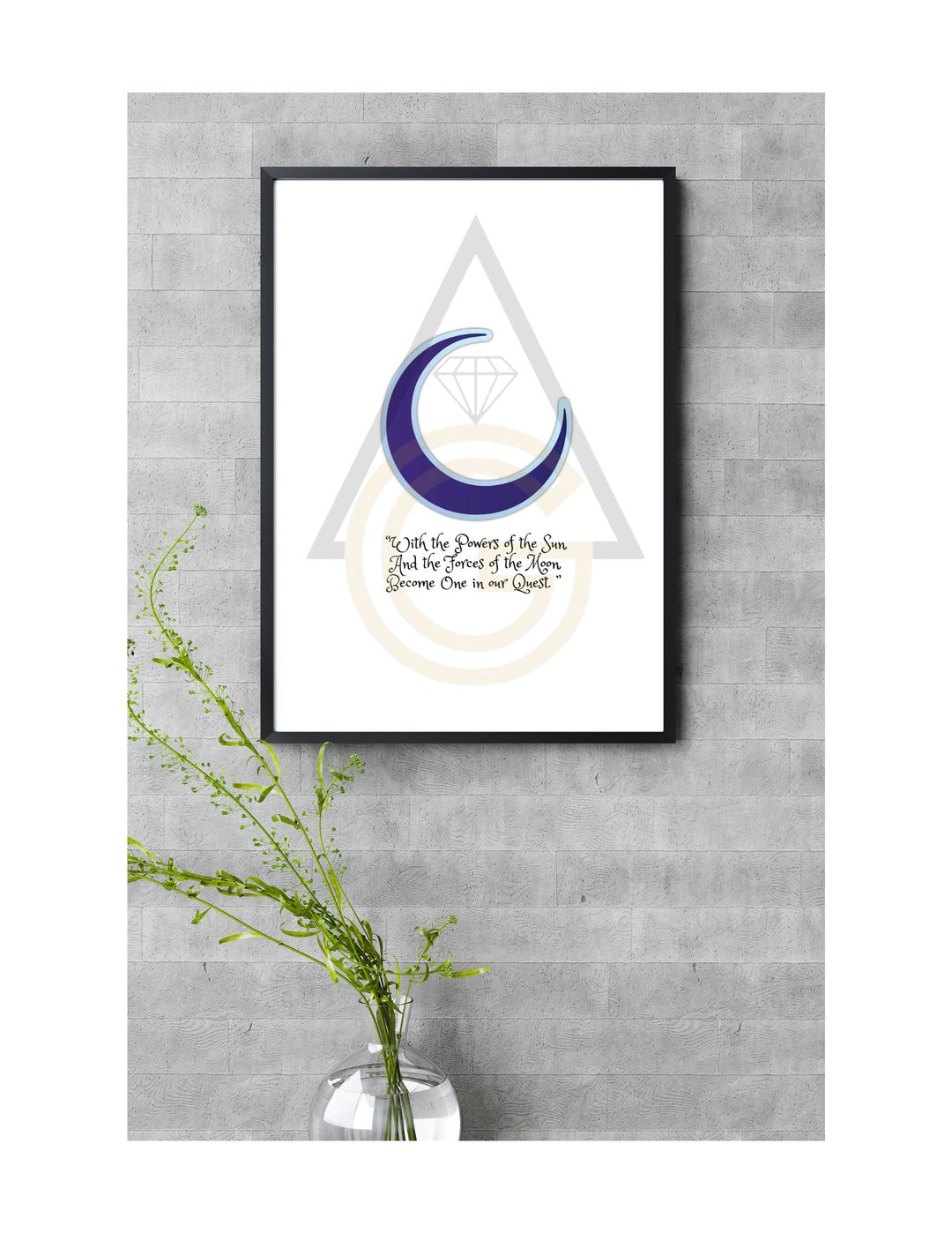 Digital Print Twitches Moon - Etsy