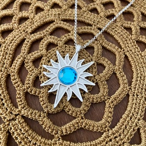 Sterling Silver Bright Finish Twitches Sun Pendant “twitches 15 Year ...