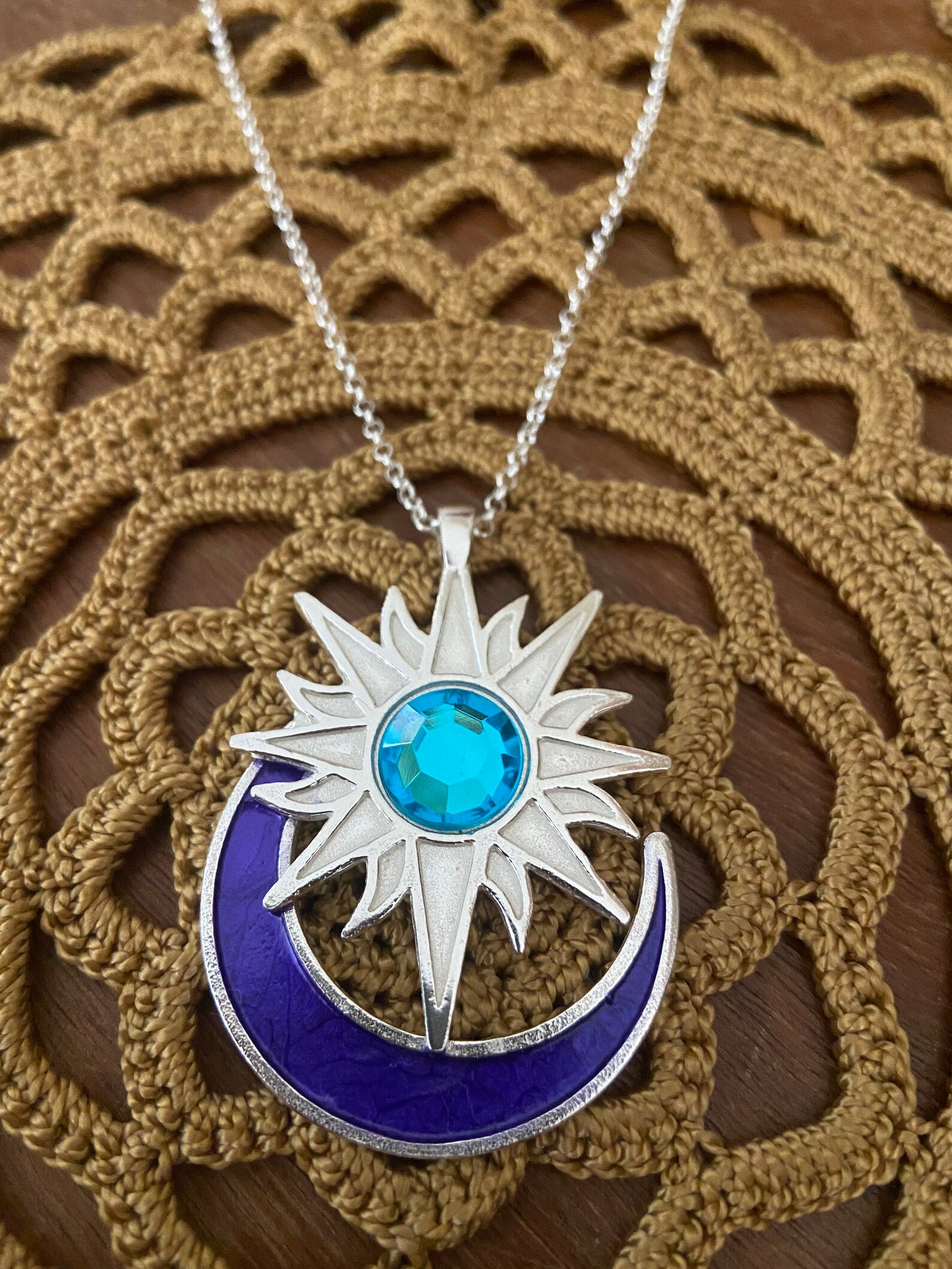 Sterling Silver - Bright Finish- Twitches Miranda Sun/moon Pendant ...