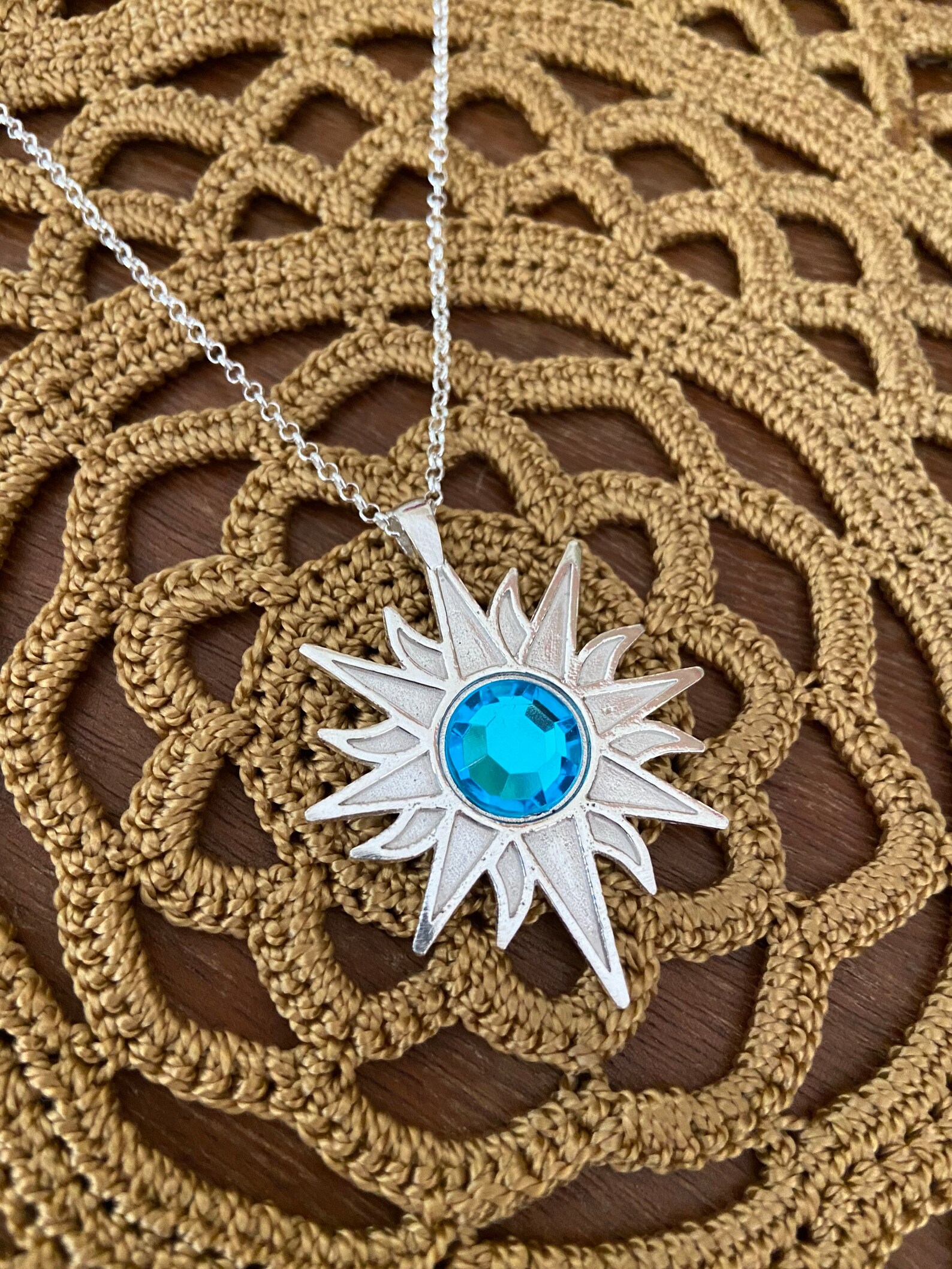 Sterling Silver Bright Finish Twitches Sun Pendant “twitches 15 Year ...