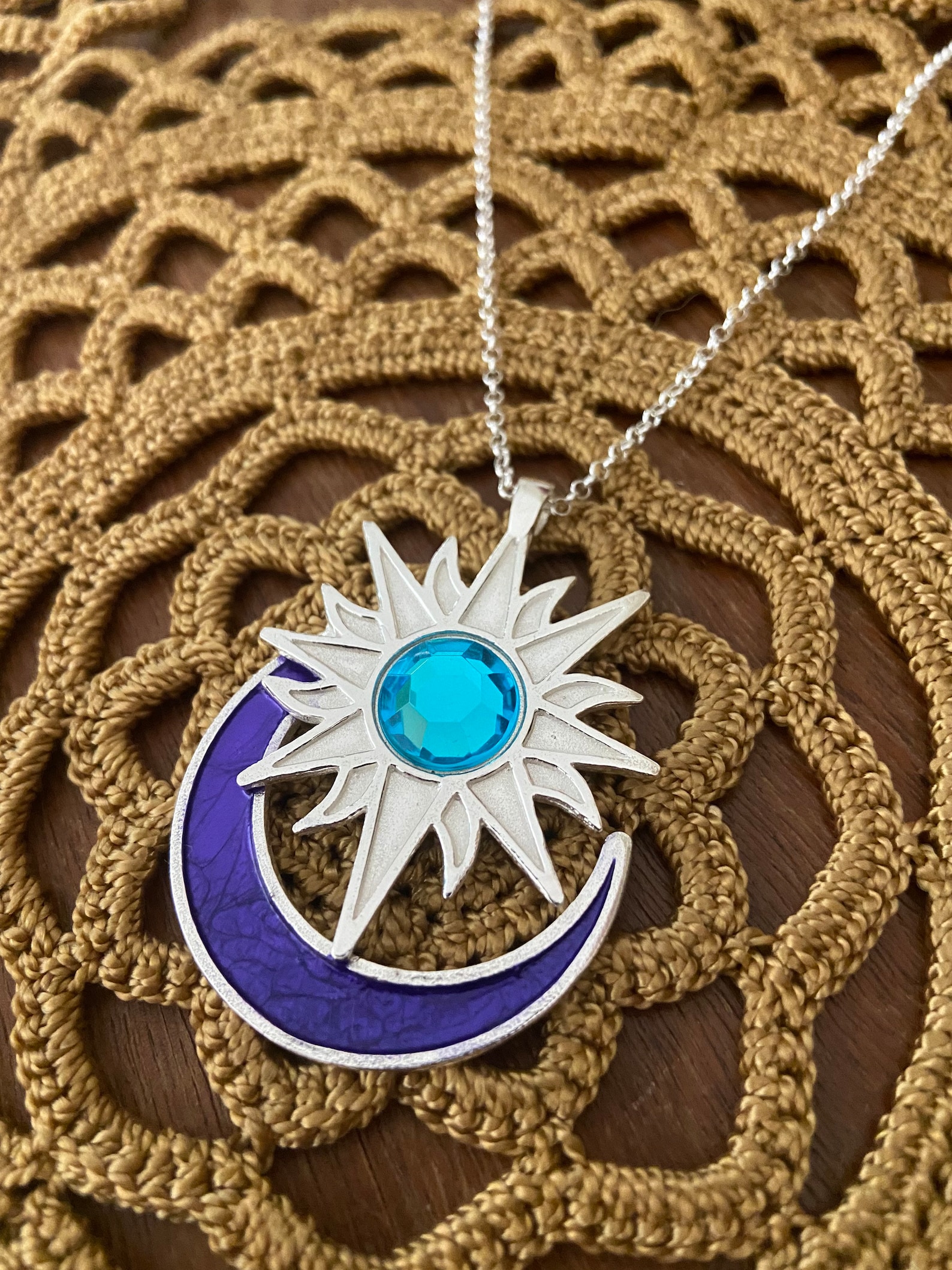 Sterling Silver - Bright Finish- Twitches Miranda Sun/moon Pendant ...