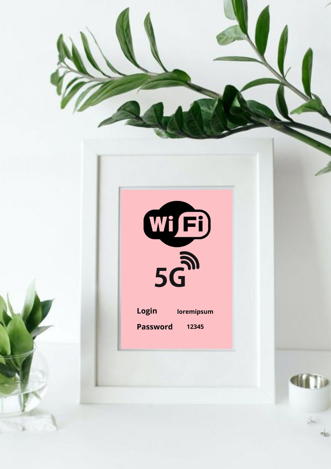 Digital Wifi Password Poster A4 - Etsy