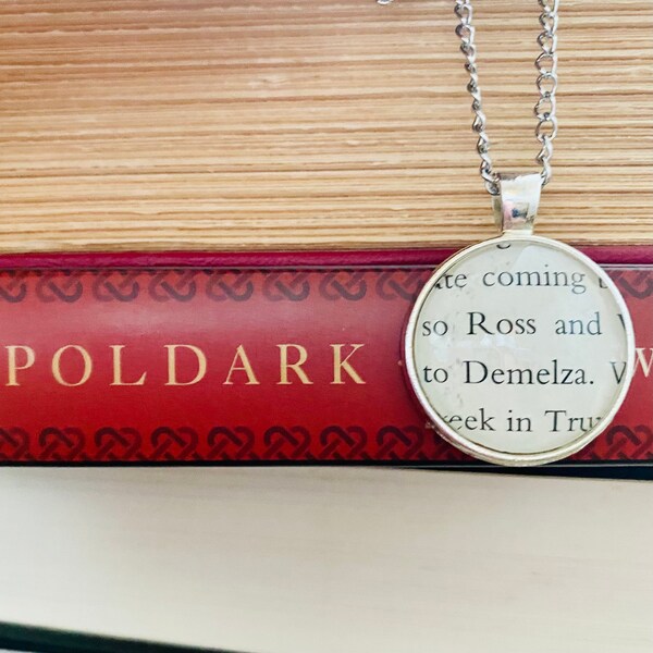Book Page Necklace - Etsy